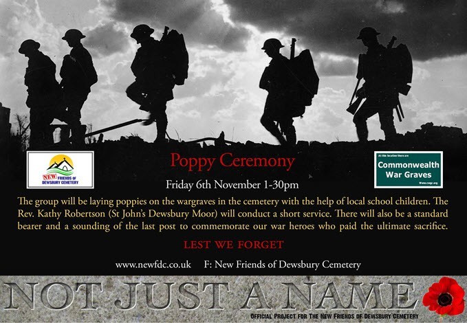 Poppy Laying Ceremony • GoDewsbury